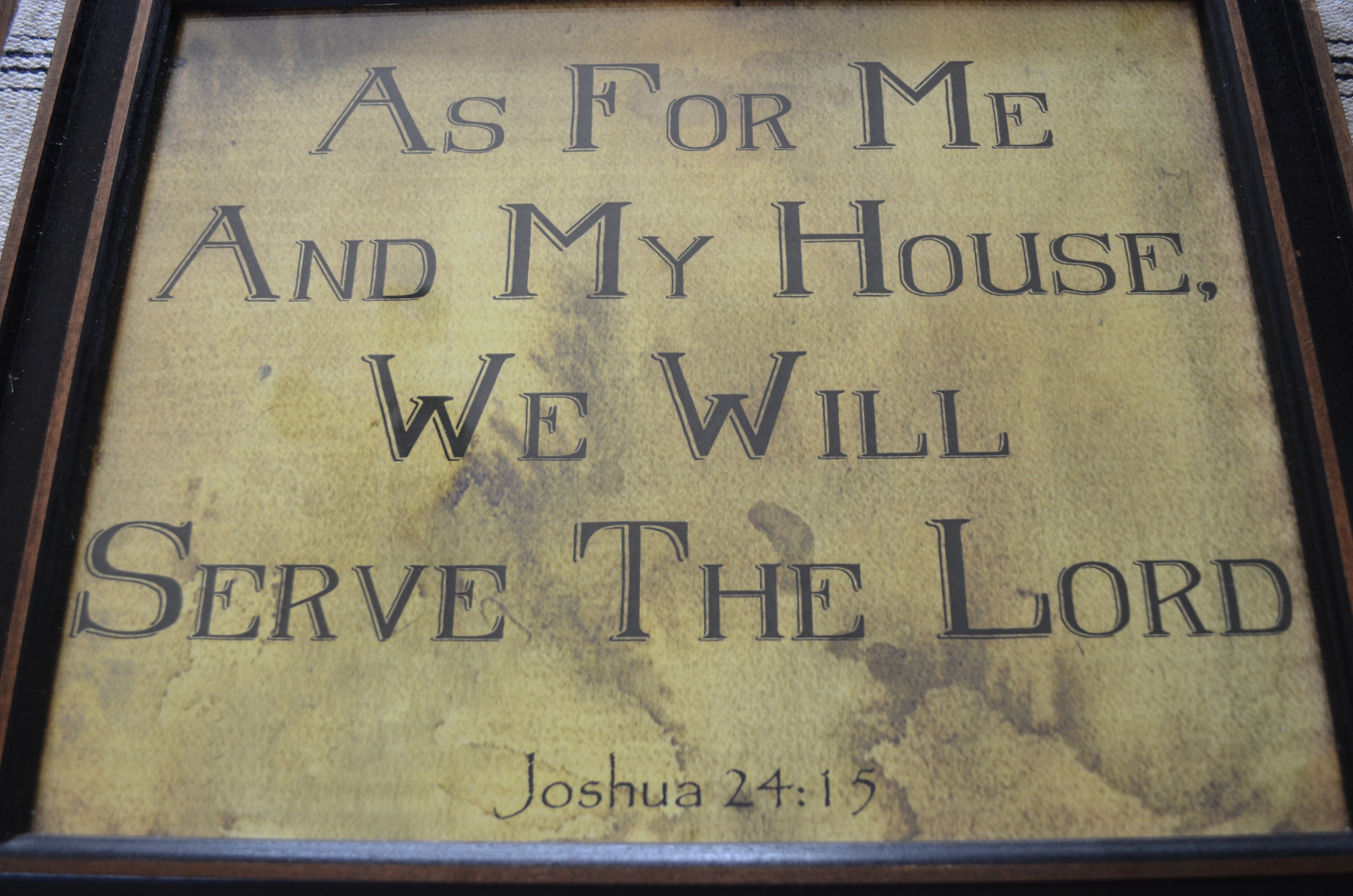 As for Me and My House We Will Serve the Lord Picture With - Etsy