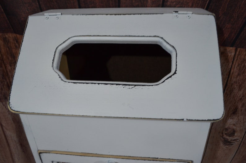White Bread Box 2 Door Vegetable Bin Solid Pine Small Space Potato ...