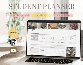 Notion Template Student Planner | Education Planner School Planner for Notion | Assignment ...