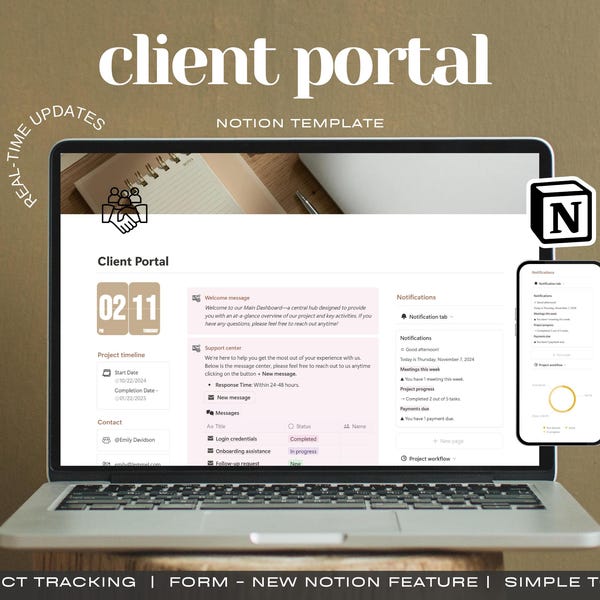 Client Hub Tracker - Etsy