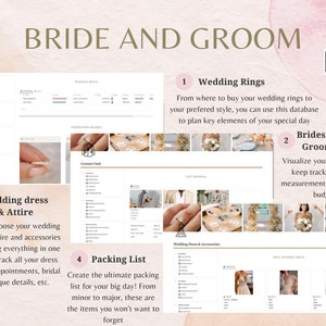 Wedding Planner Notion Template | Aesthetic Notion Wedding Dashboard ...