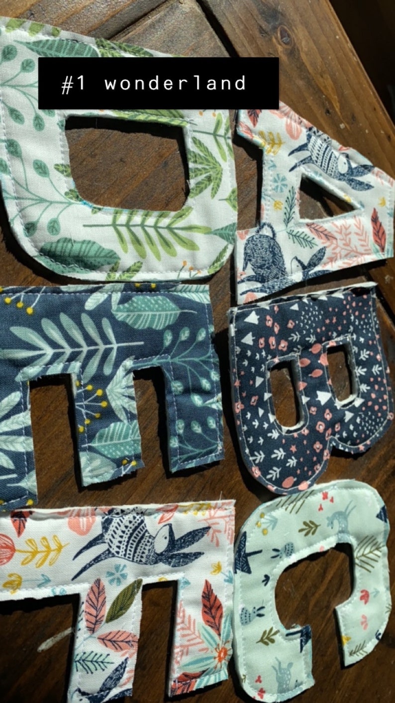 Fabric Alphabet Letters - Etsy