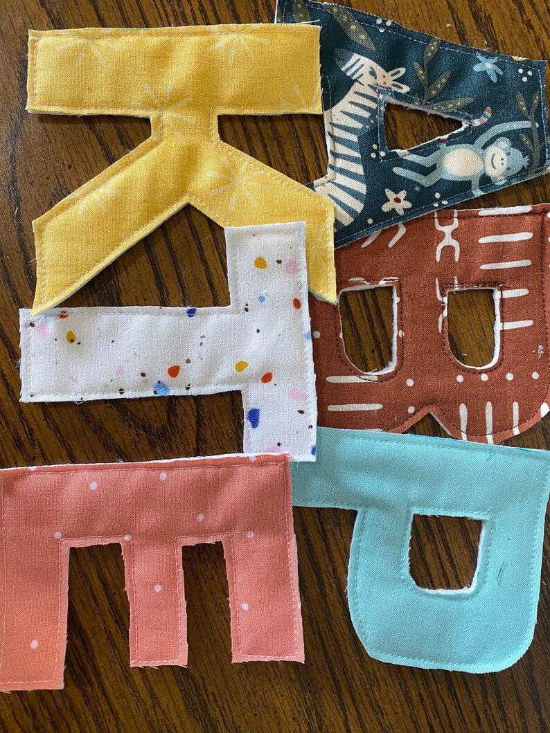 Fabric Alphabet Letters - Etsy