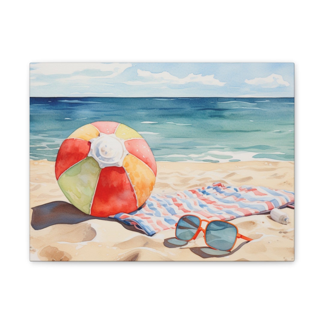 Beach Decor, Beach Art, Beach Scene, Beach Canvas, Beach, Print on ...