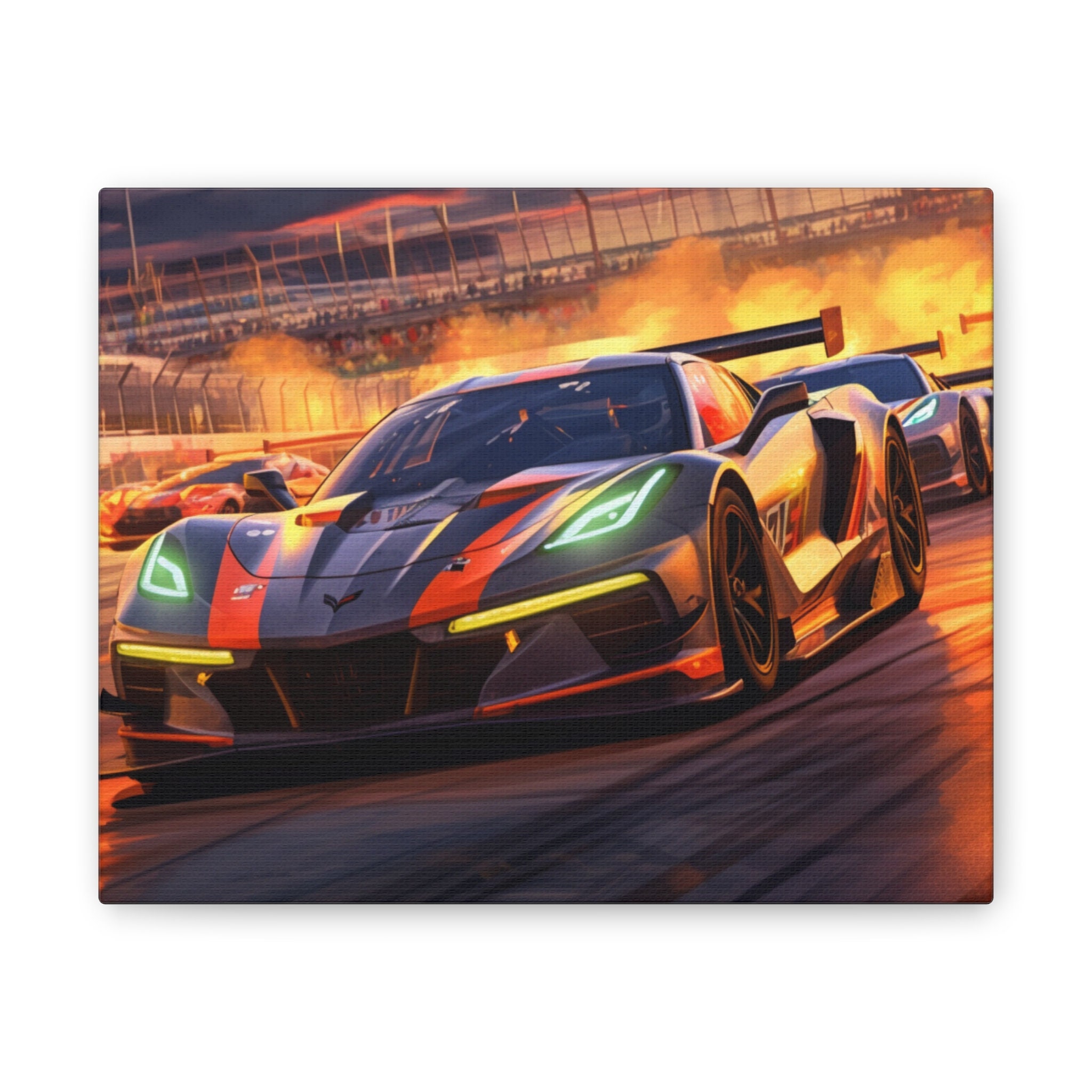 Corvette Canvas Corvette C8 Corvette Race Car Corvette Art - Etsy