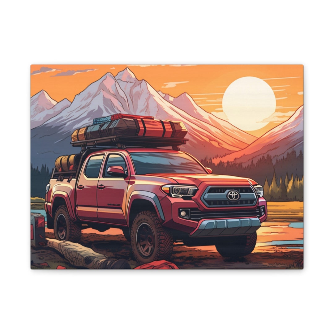 Toyota Art, Toyota Canvas, off Roading Toyota, Toyota, off Roading Art ...