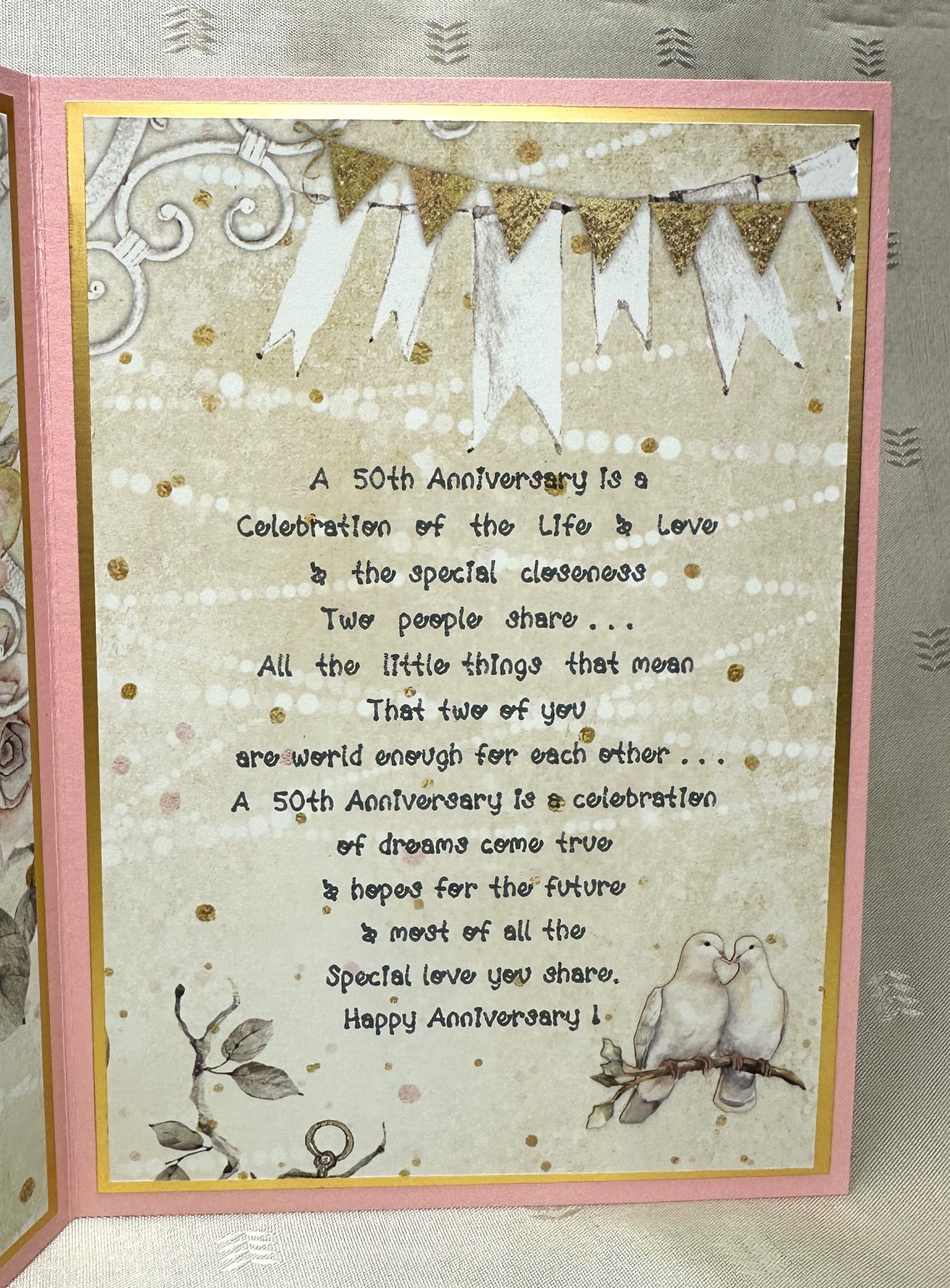 Happy Anniversary - A 50th Anniversary is a Celebration of Life, With a ...