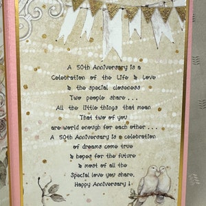 Happy Anniversary - A 50th Anniversary is a Celebration of Life, With a ...