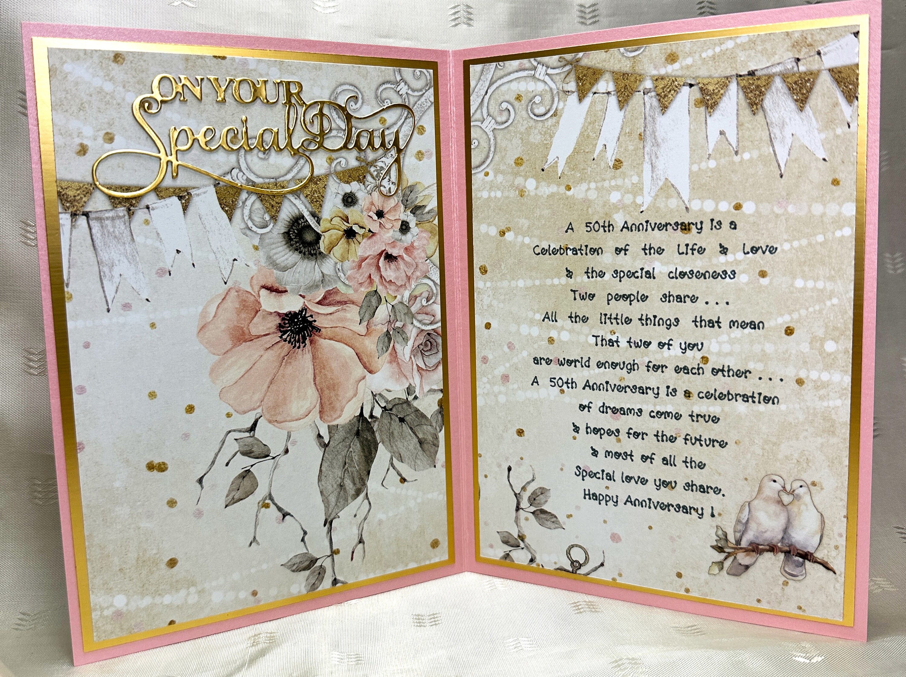 Happy Anniversary - A 50th Anniversary is a Celebration of Life, With a ...
