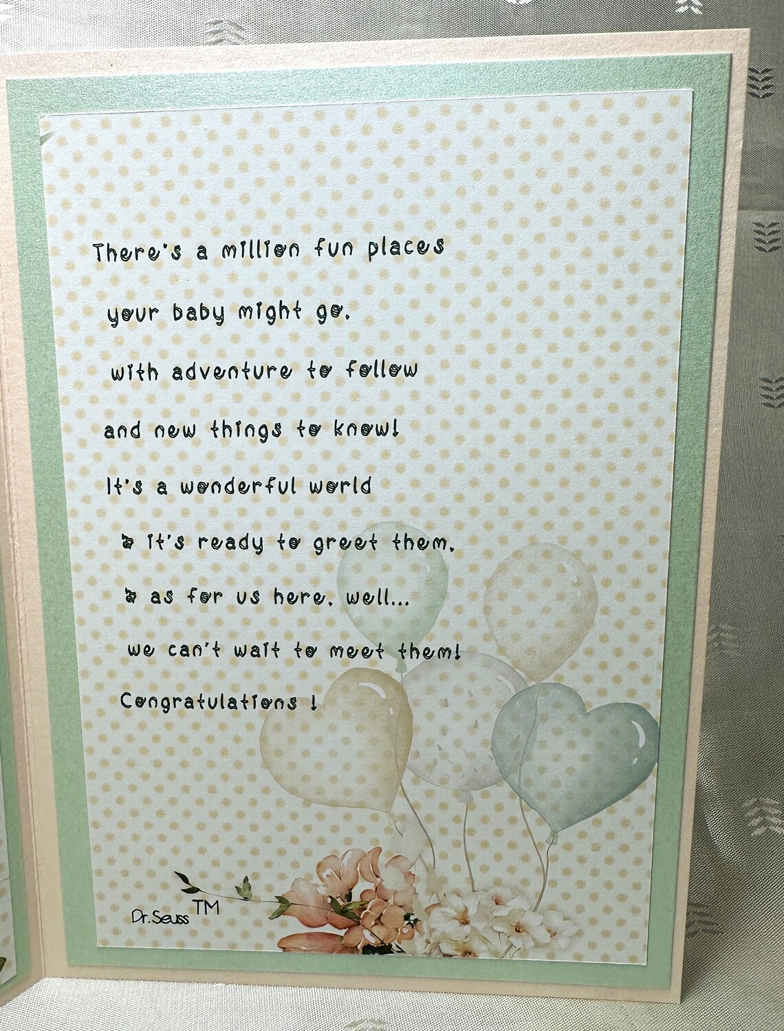 Welcome Little One - for Your New Baby With a Heartfelt Verse - Etsy