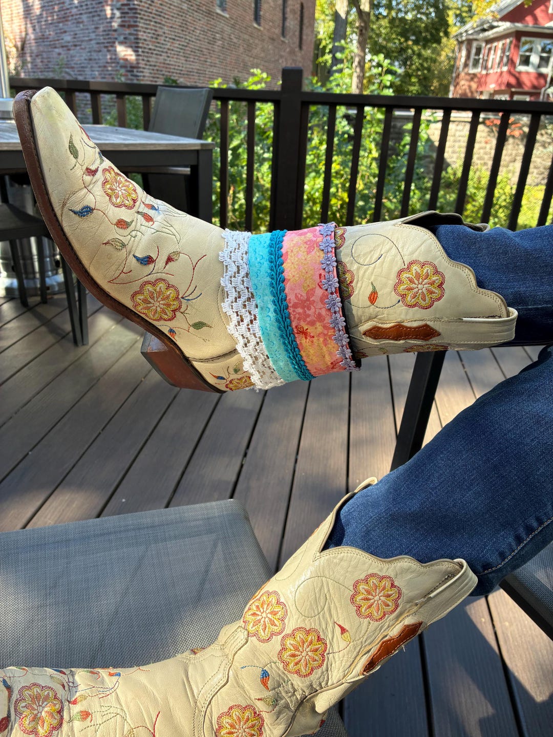 Handcrafted Layered Boot Wrap | Boho Festival Accessory - Etsy
