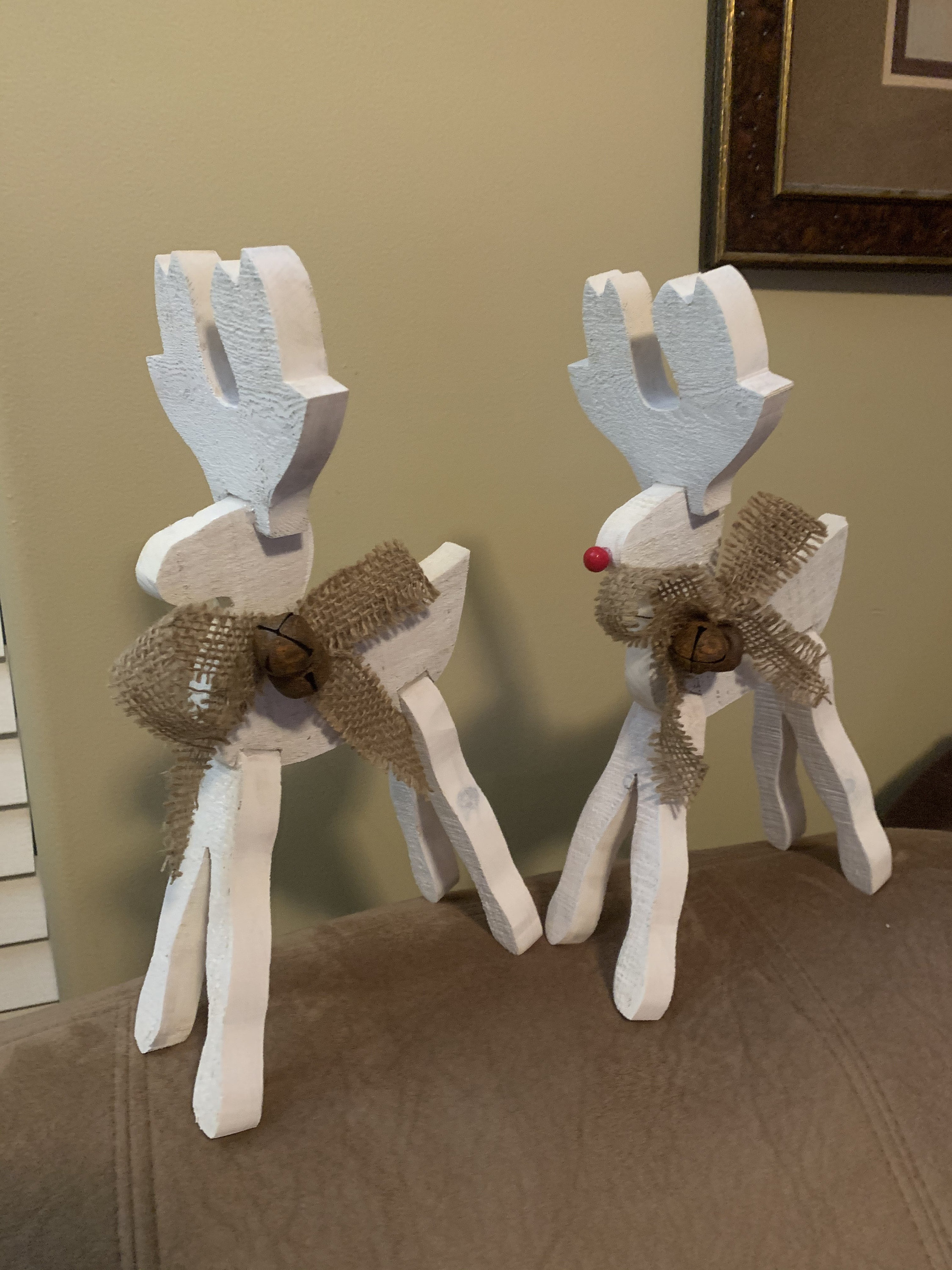 Wooden Reindeer Reindeer Christmas Decor Holiday Decor - Etsy