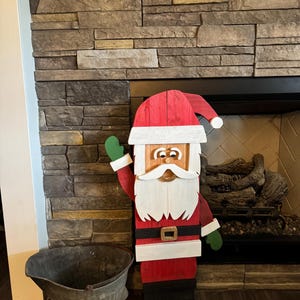 Wooden Santa, Santa, Pallet Santa, Christmas Decor, Christmas ...
