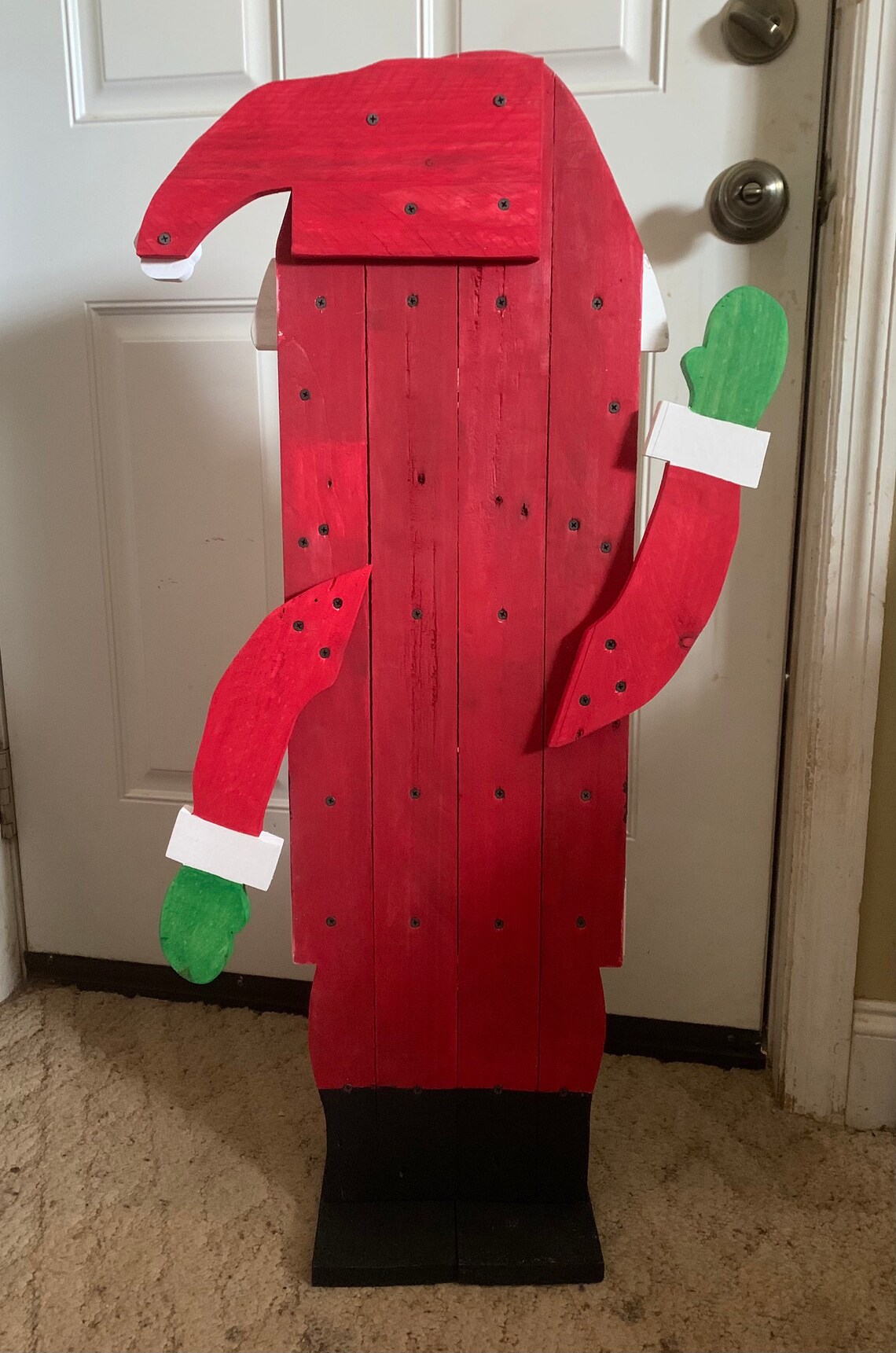 Wooden Santa Santa Pallet Santa Christmas Decor Christmas - Etsy