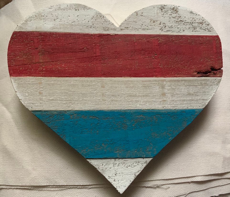 Rustic wooden heart rustic heart painted heart wooden | Etsy