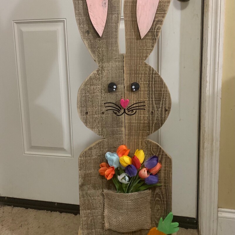Wooden Bunny Stand - Etsy