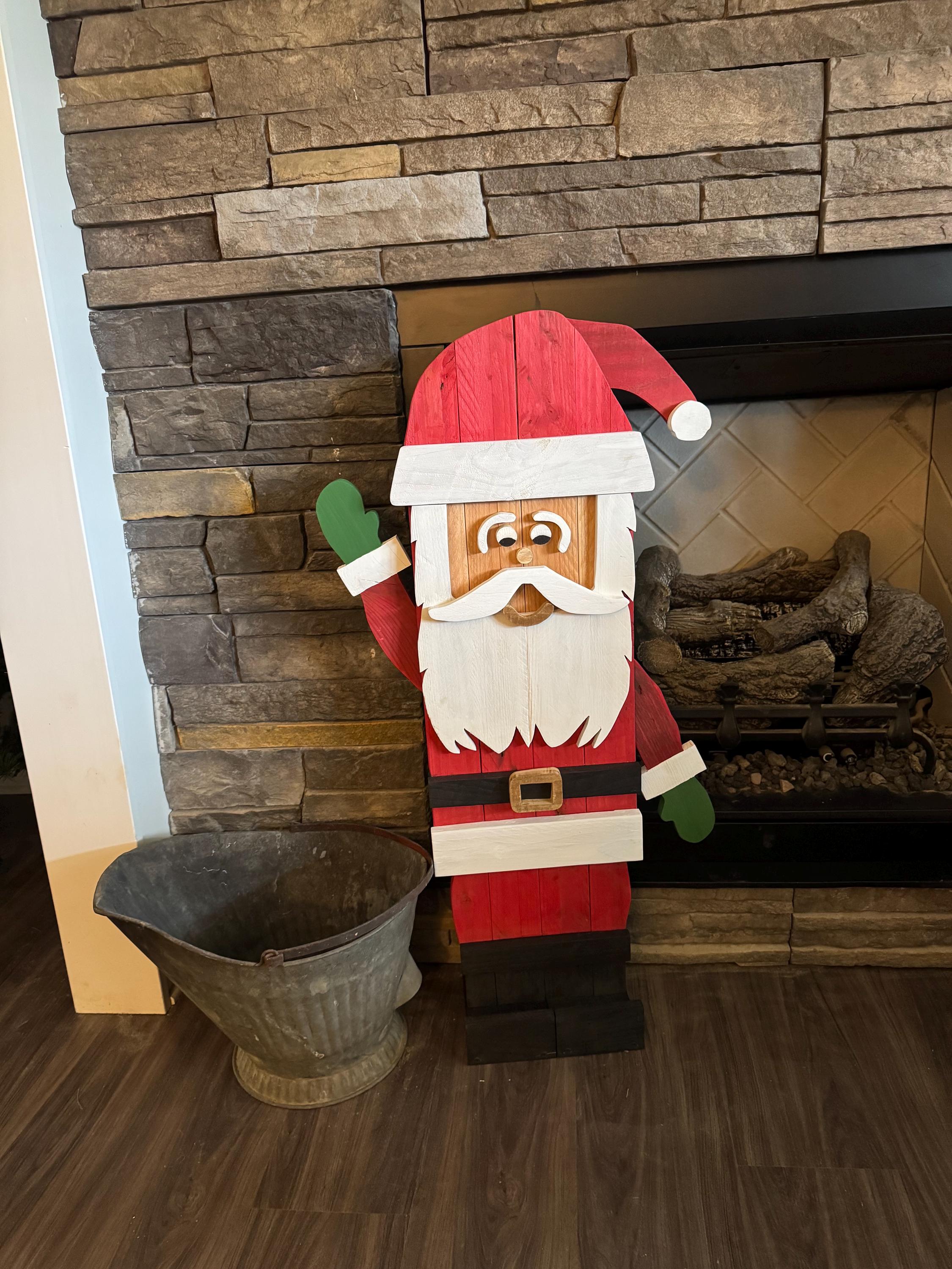 Wooden Santa, Santa, Pallet Santa, Christmas Decor, Christmas ...