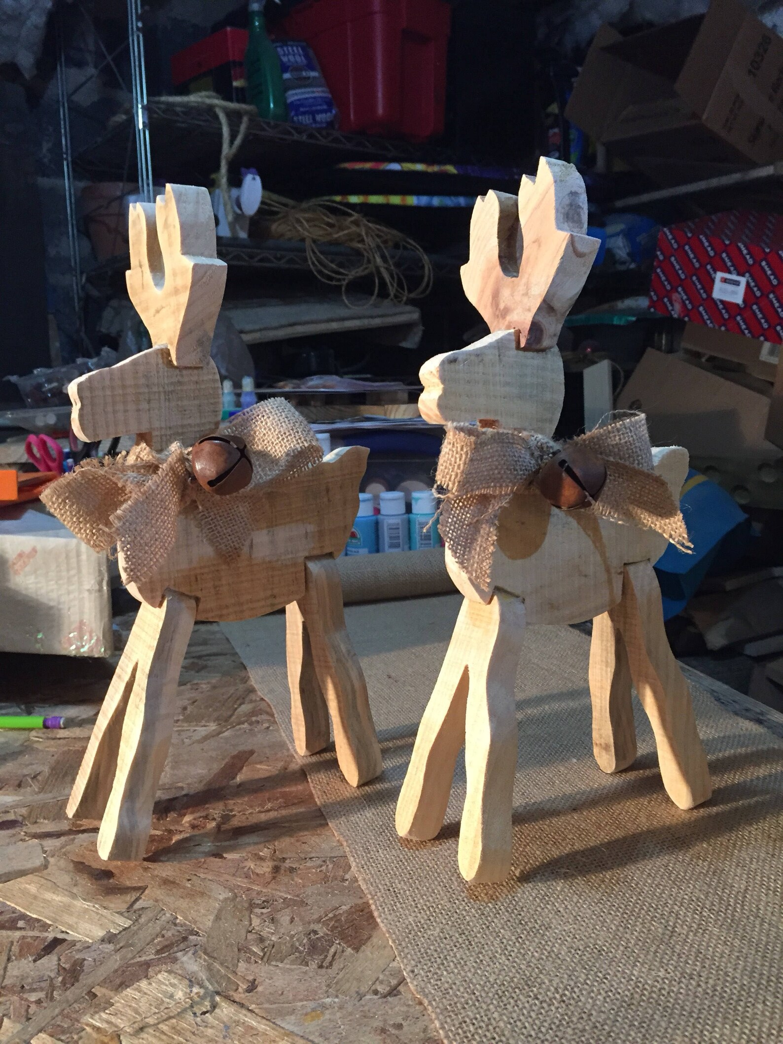 Wooden Reindeer Reindeer Christmas Decor Holiday Decor - Etsy