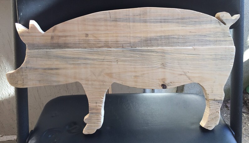 Wooden Pig Rustic Pig Farm Decor Pig Pig Cutout Farm Pig | Etsy