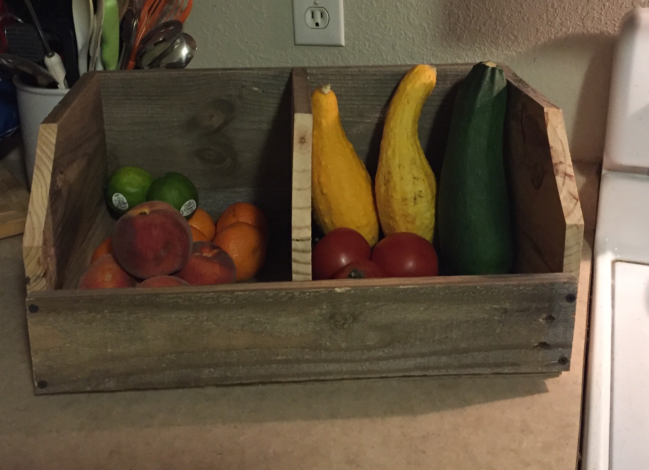 Rustic Wooden Fruit Vegetable Bin Fruit Bin Veggie Bin - Etsy