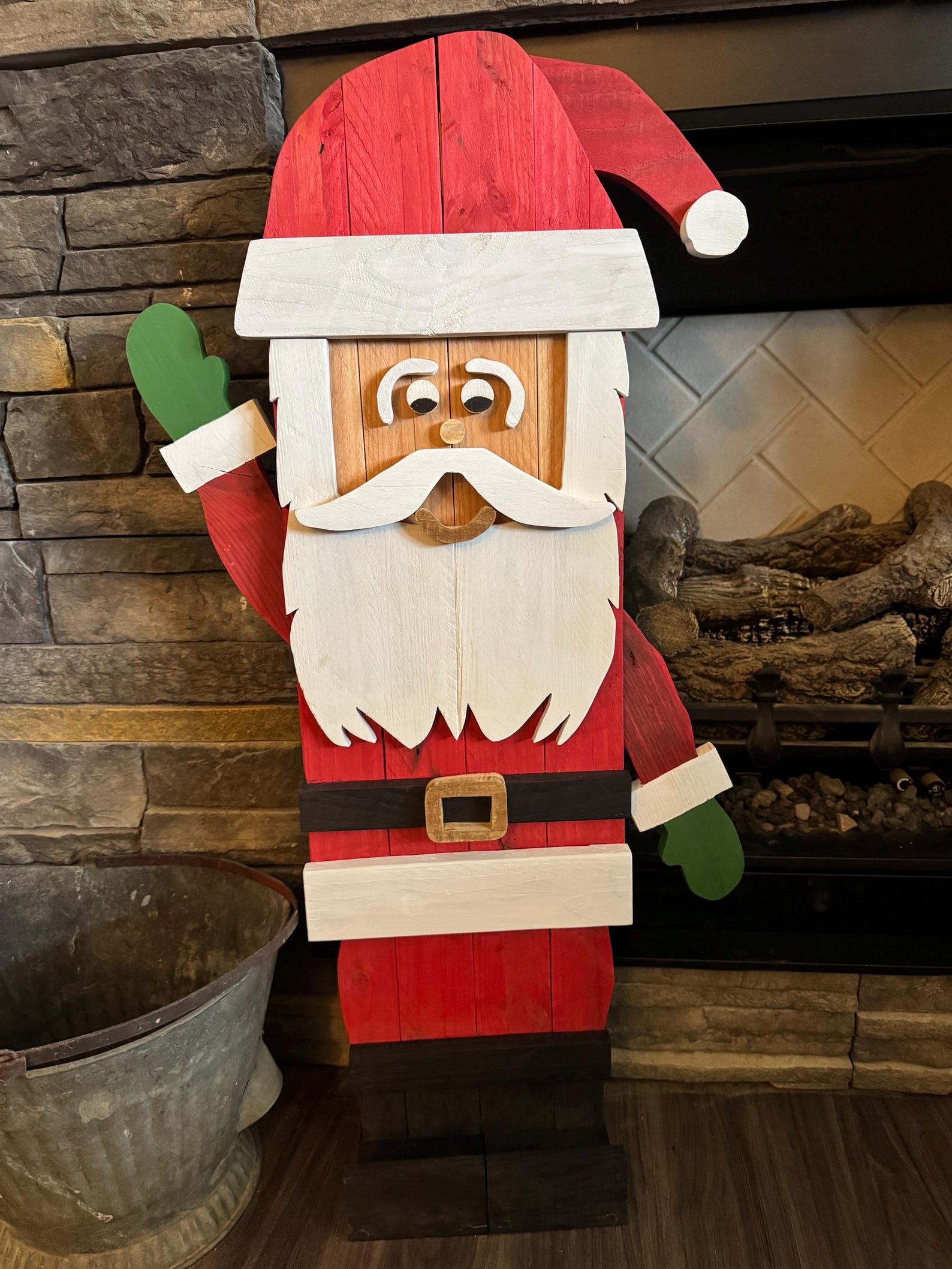 Wooden Santa, Santa, Pallet Santa, Christmas Decor, Christmas ...