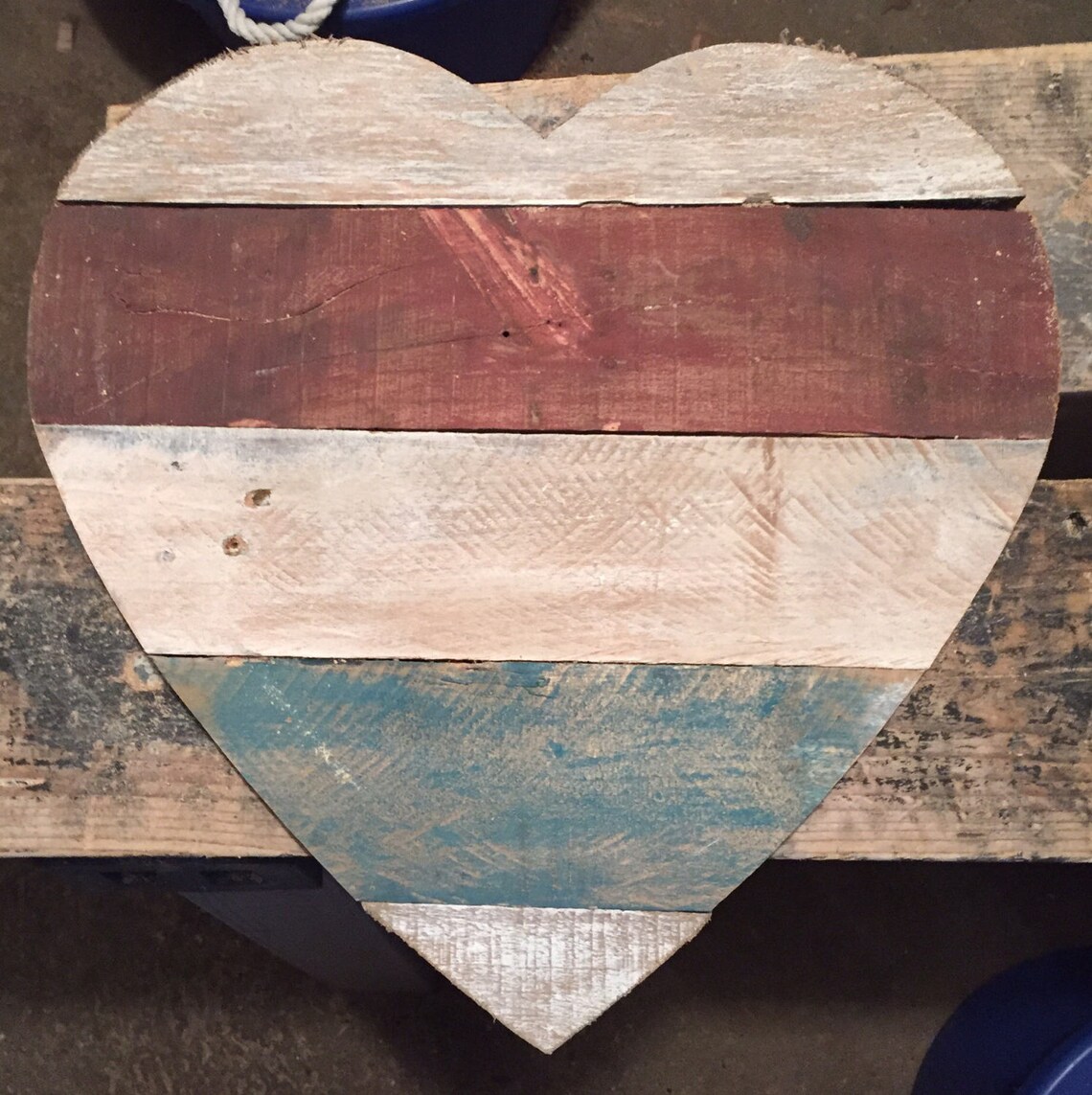 Rustic Wooden Heart Rustic Heart Painted Heart Wooden - Etsy