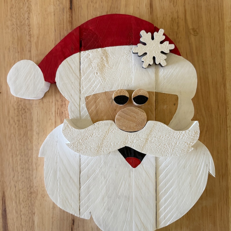 Santa Head Wall Hanging - Etsy