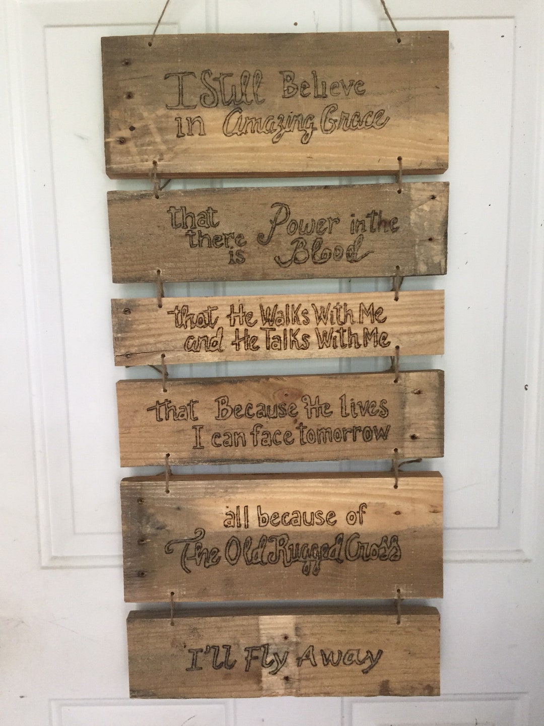 Rustic Wooden Hymnal Hanging Sign, Hymnal Sign, Hymnal, Wooden Hymnal ...