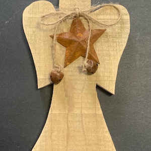Primitive Angel, Wooden Angel, Angel, Rustic Angel, Hanging Angel ...