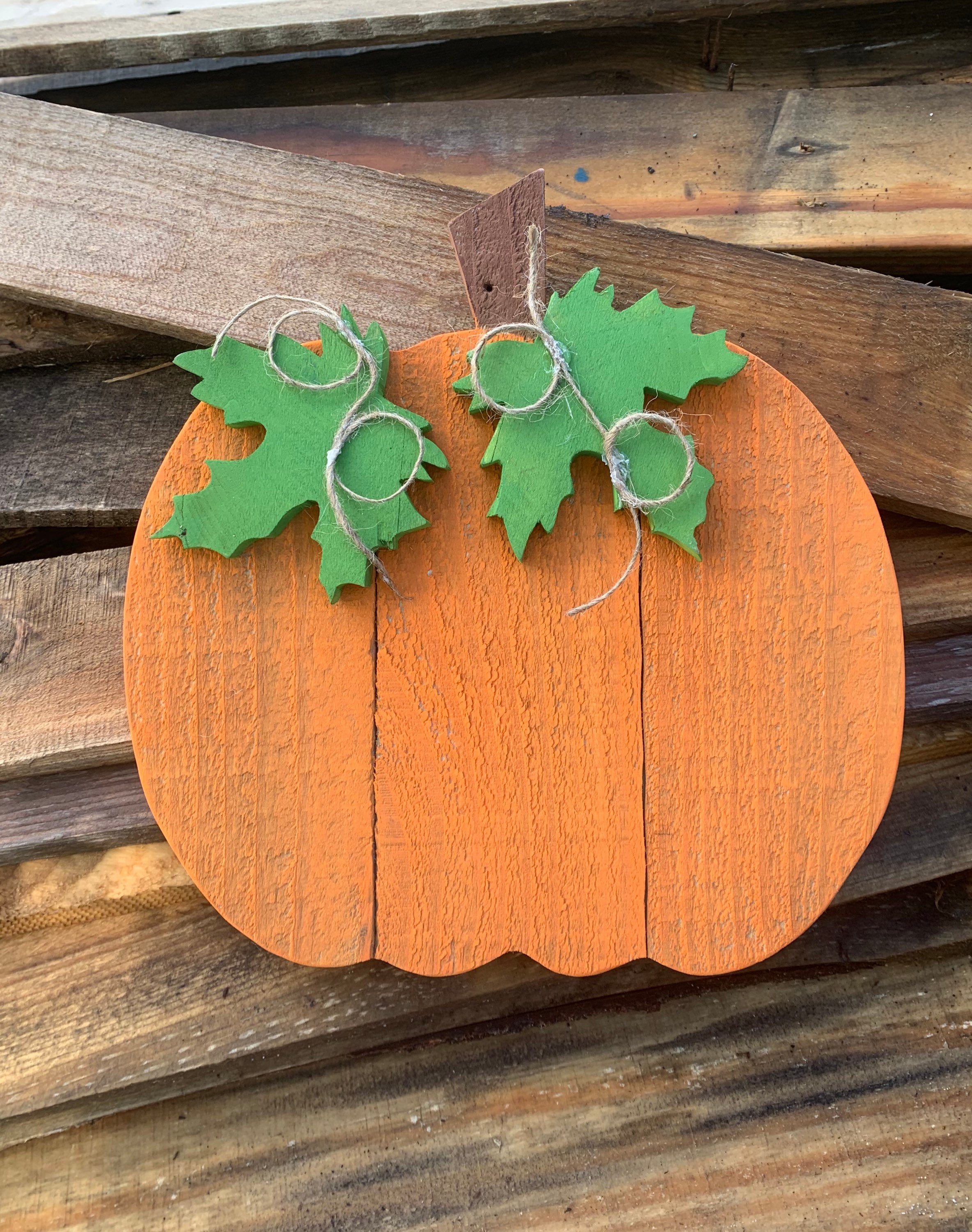 Rustic wooden pumpkin decorated wall hanging wooden pumpkin | Etsy