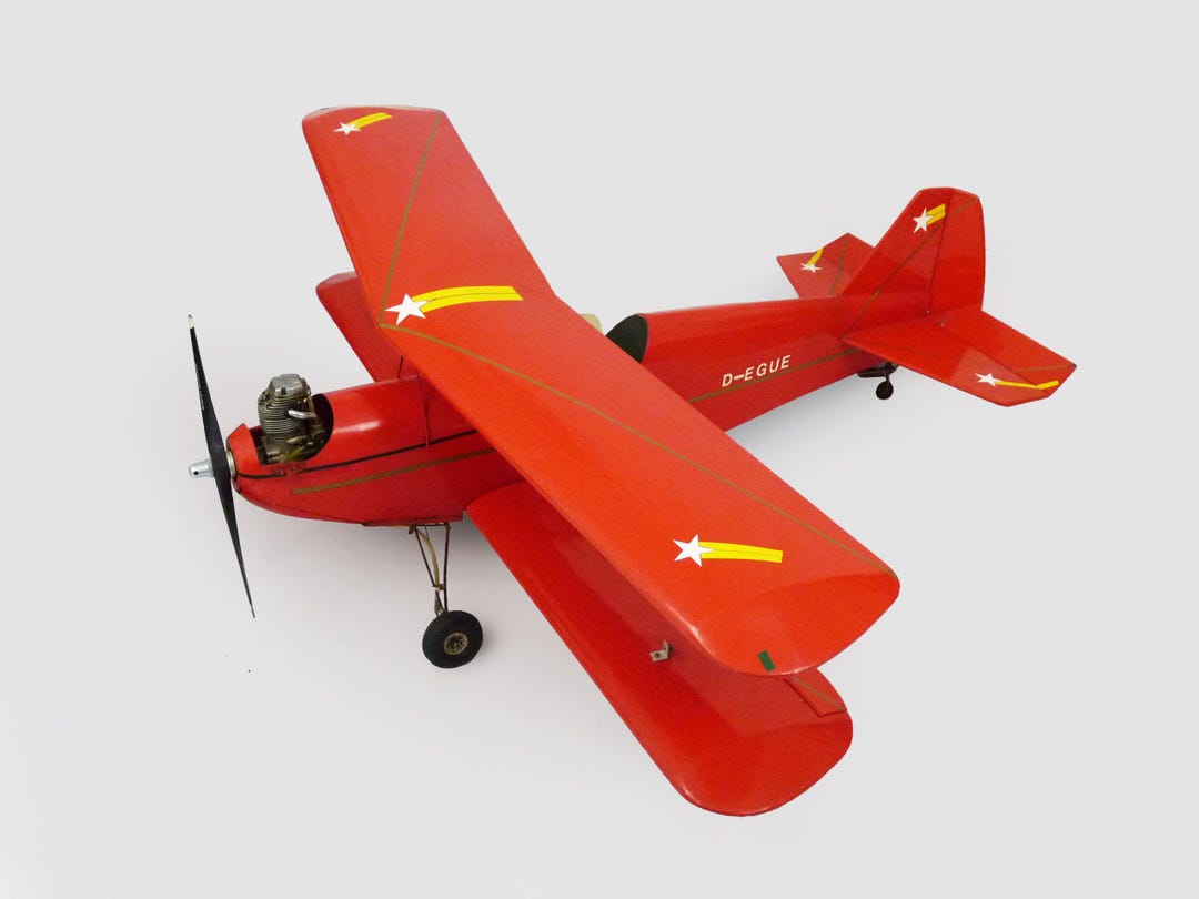 Large Model of D-EGUE Biplane Aircraft. 70s - Etsy