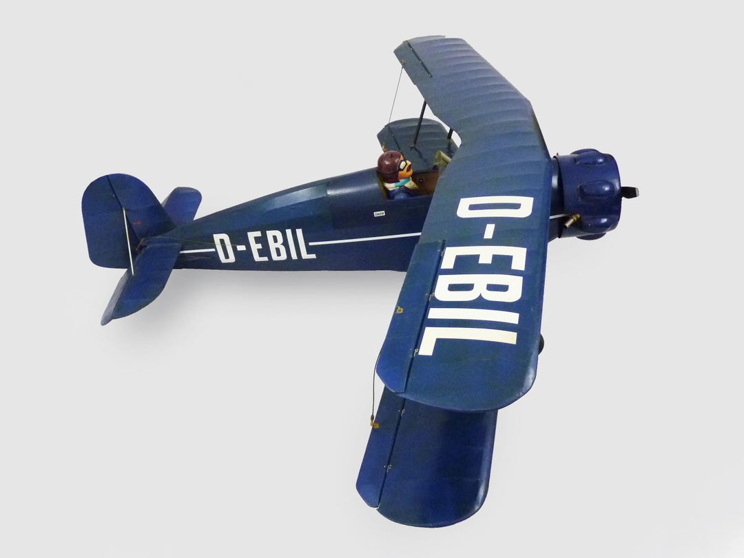 Large Model of D-EBIL Biplane Aircraft. 70s - Etsy