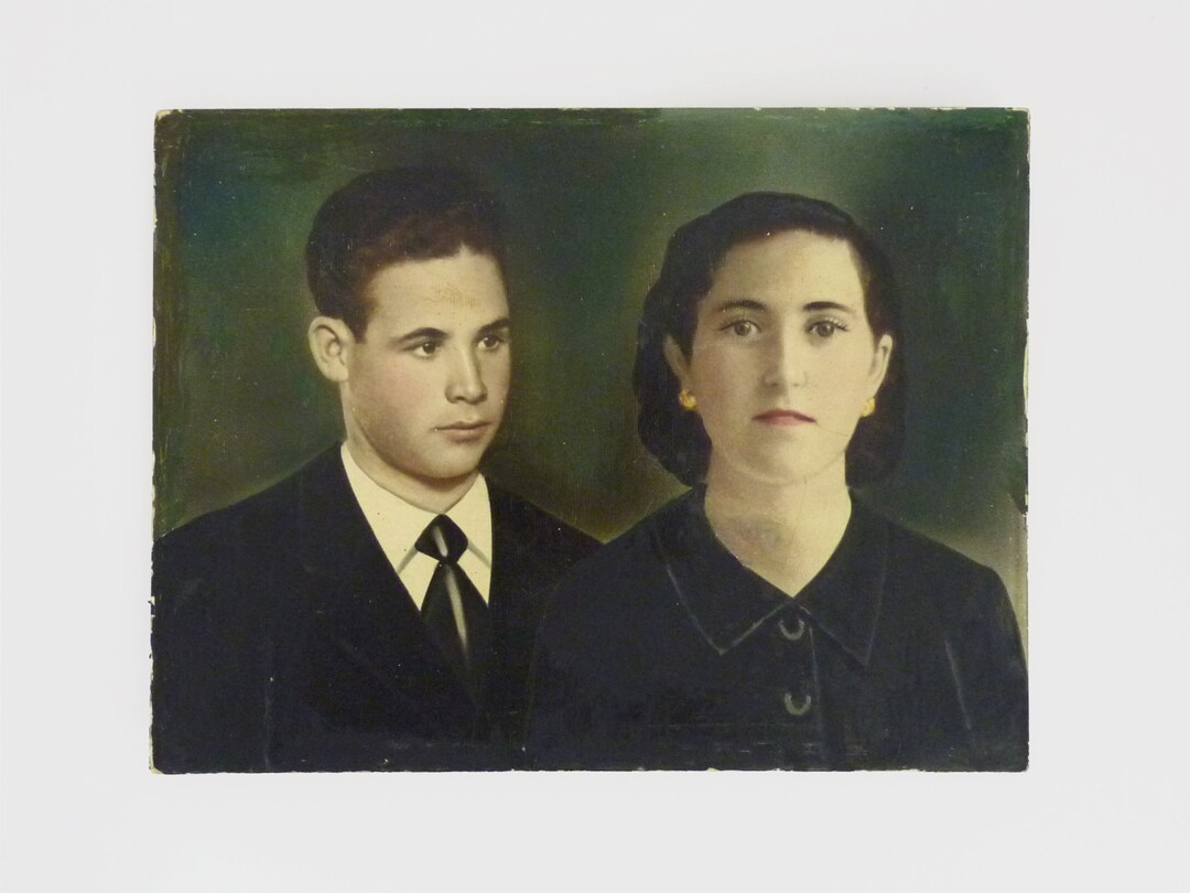 Colorized Photographic Portraits on Wooden Support - Etsy