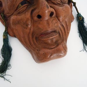 Authentic Japanese NOH Old Man Mask in Terracotta. 40s 50s - Etsy