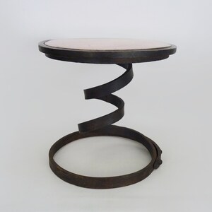 Vintage Coffee Table With Industrial Spring and Copper Top. Unique ...