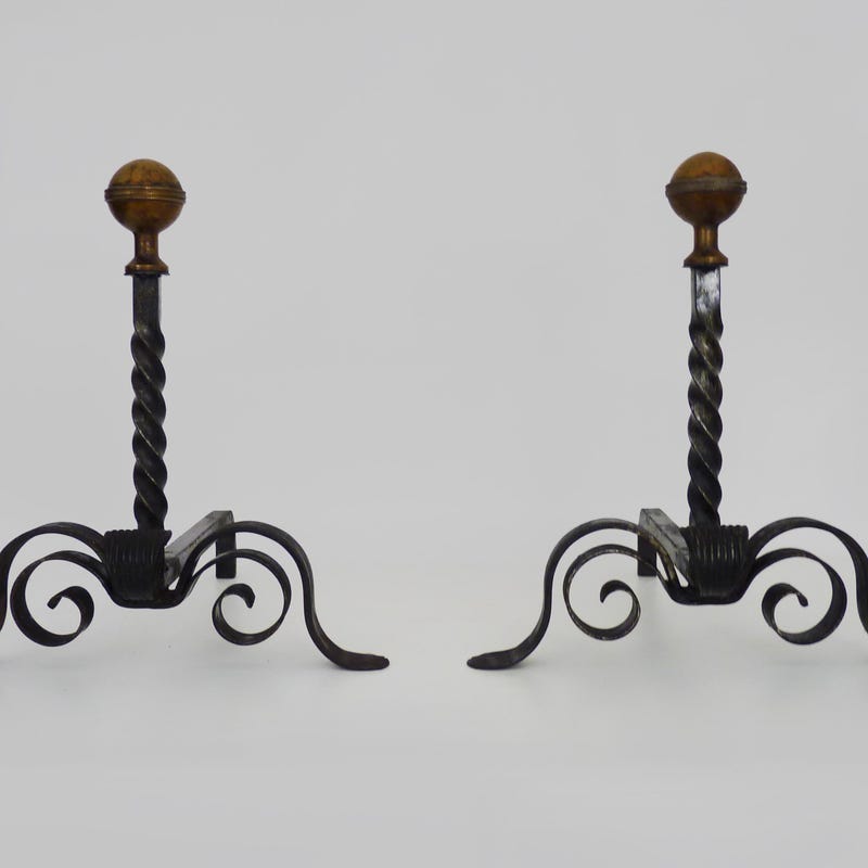 Large Andirons - Etsy