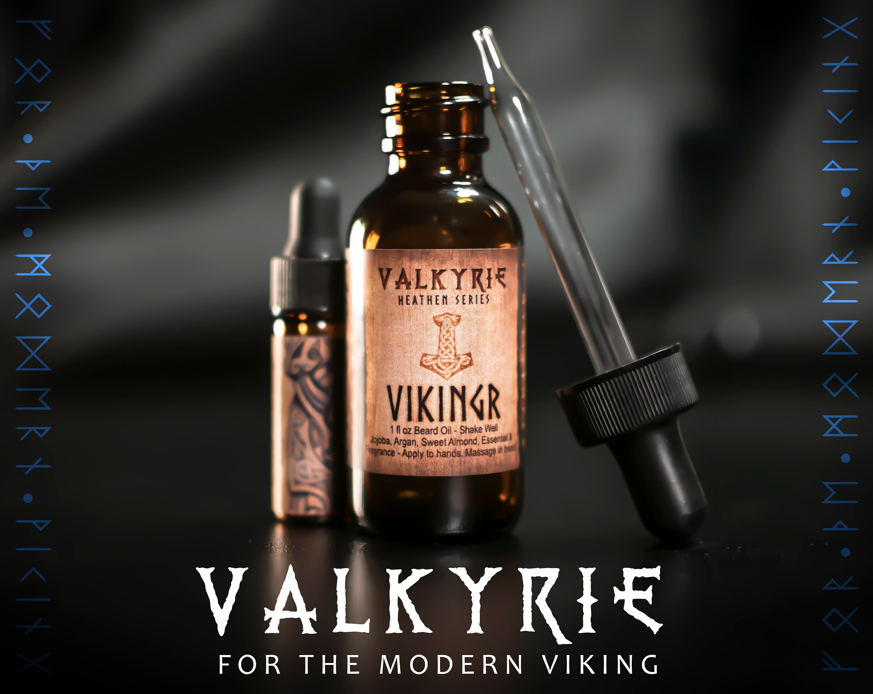 Viking Beard Oil ᛟ Scent: VIKINGR Viking Gifts For Men The | Etsy