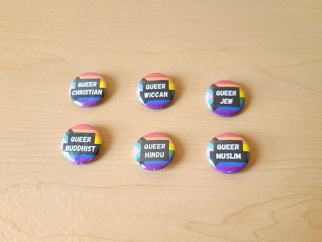 Religious Queer 1 Inch Pinback Button - Etsy
