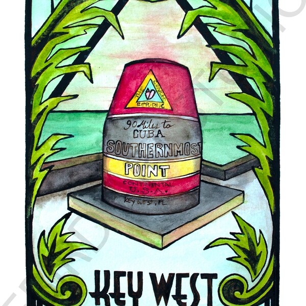 Key West Painting - Etsy