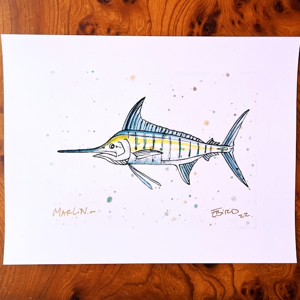 Marlin Painting - Etsy