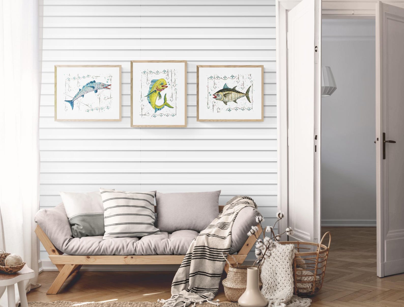 Wahoo, Wahoo Painting, Fishing Painting, Girls Who Fish, Lace, Hooks ...