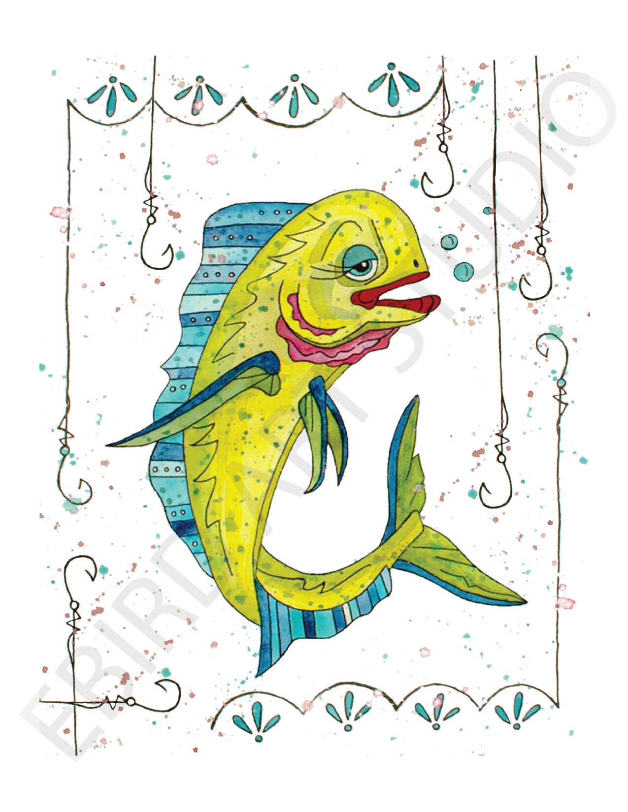 Mahi Mahi Drawing