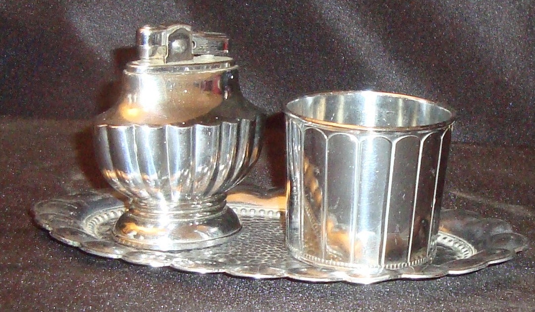 Occupied Japan Silver Plated Table Lighter - Etsy