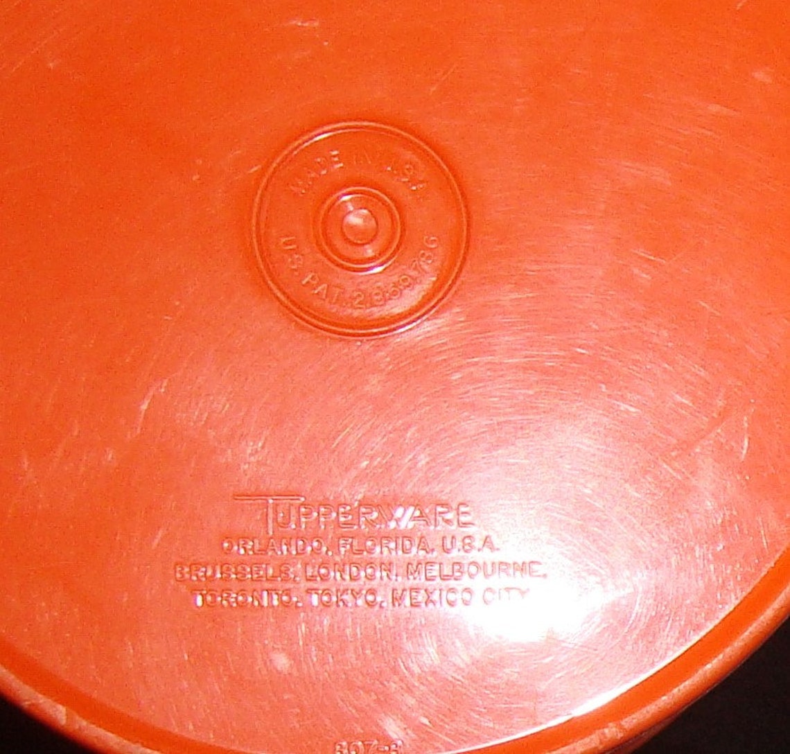 4 Vintage Orange Plastic Nesting Containers (USA) - Etsy
