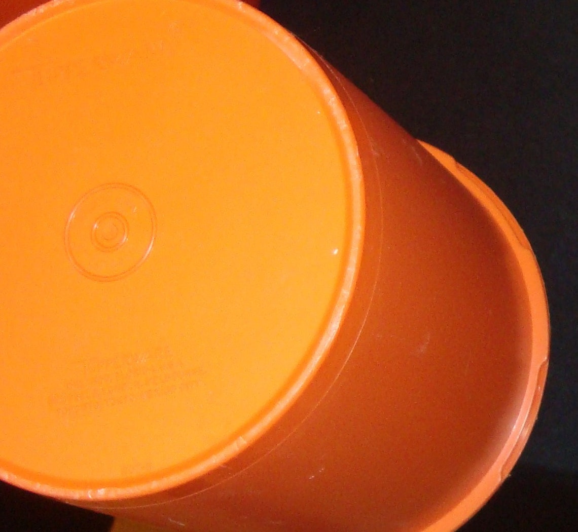 4 Vintage Orange Plastic Nesting Containers (USA) - Etsy