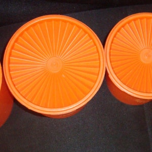 4 Vintage Orange Plastic Nesting Containers (USA) - Etsy