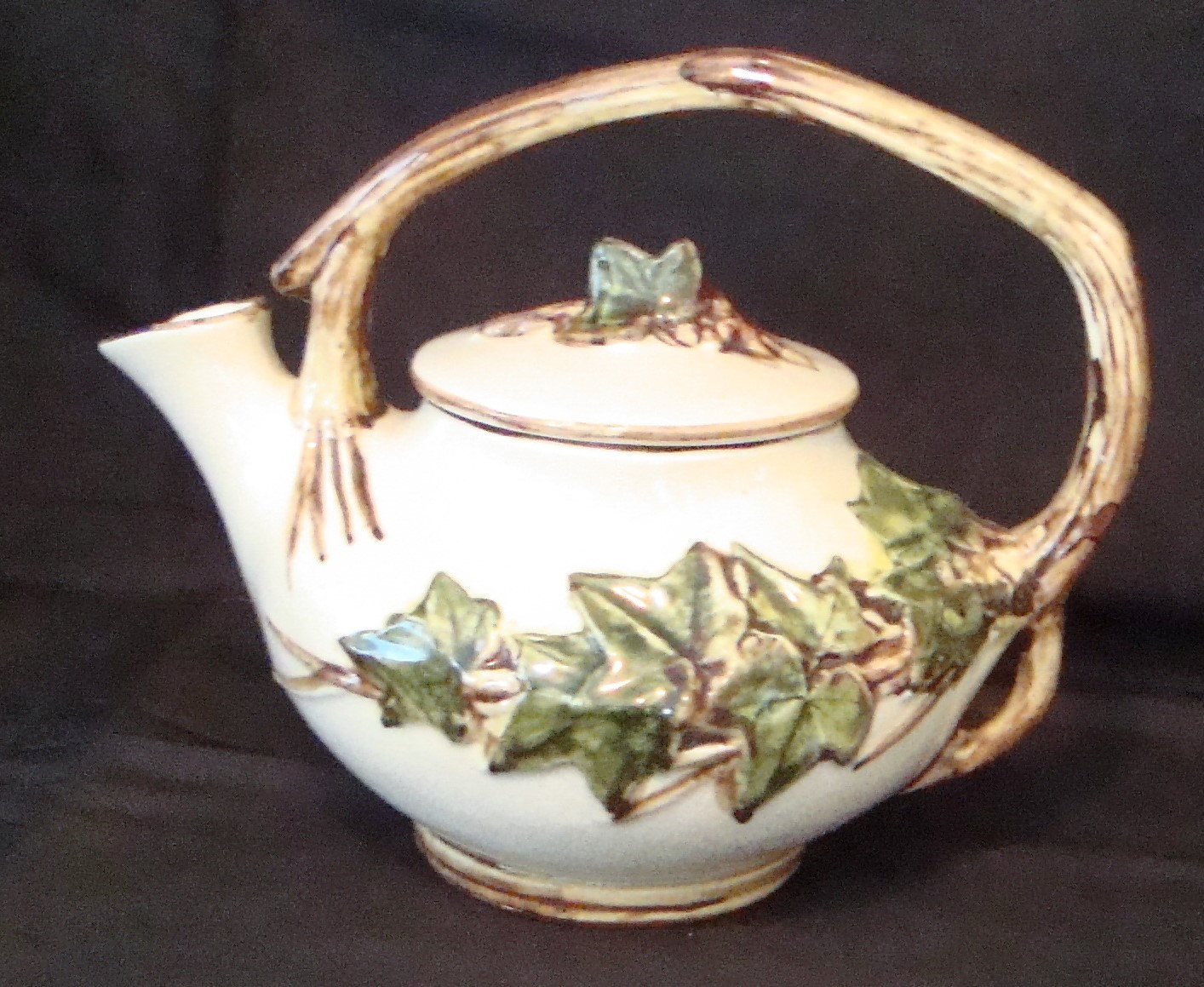 Vintage Mccoy Lidded Teapot Ivy Leaf Pattern (USA) - Etsy