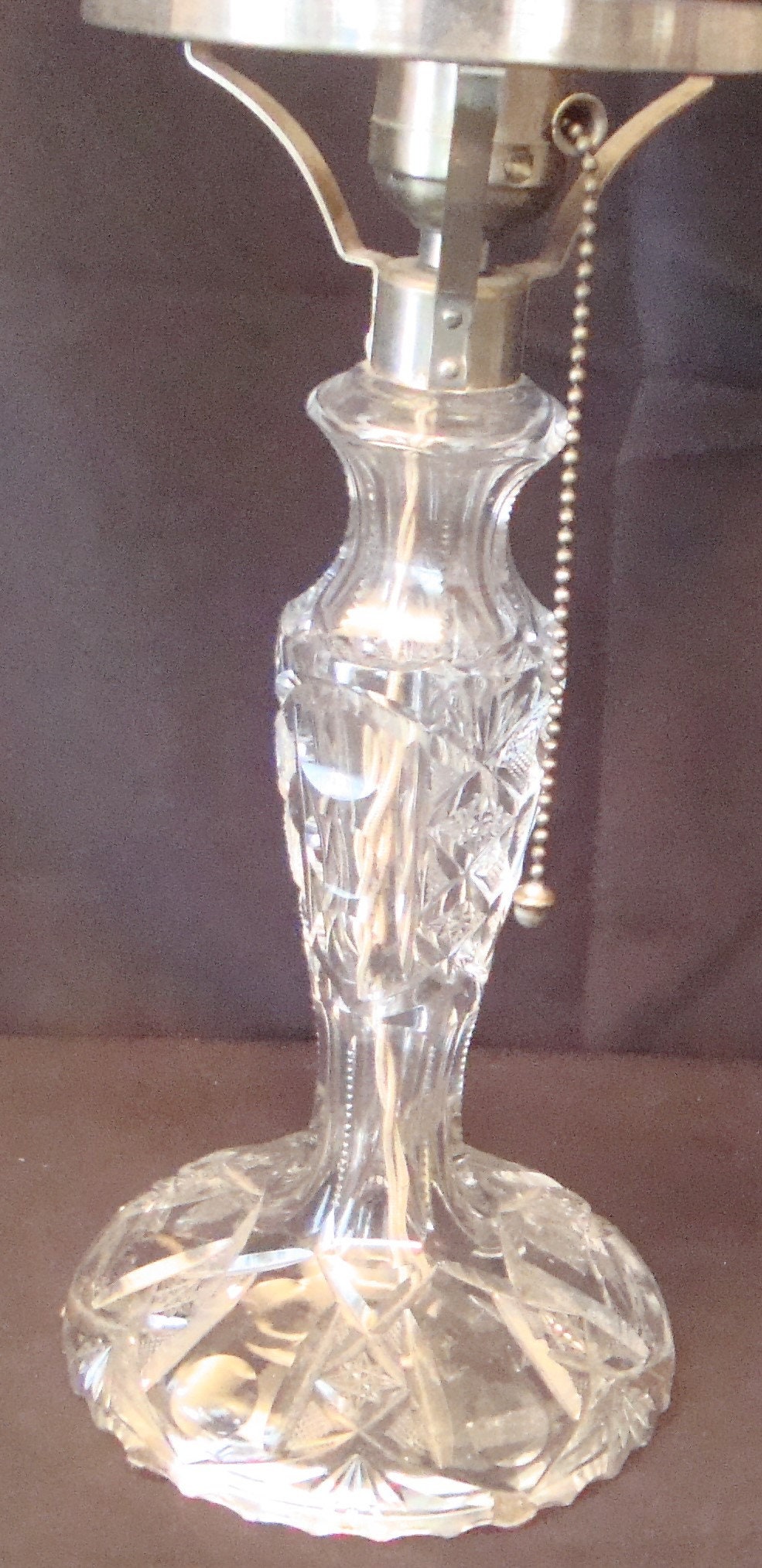 Antique Mushroom Crystal Lamp - Etsy