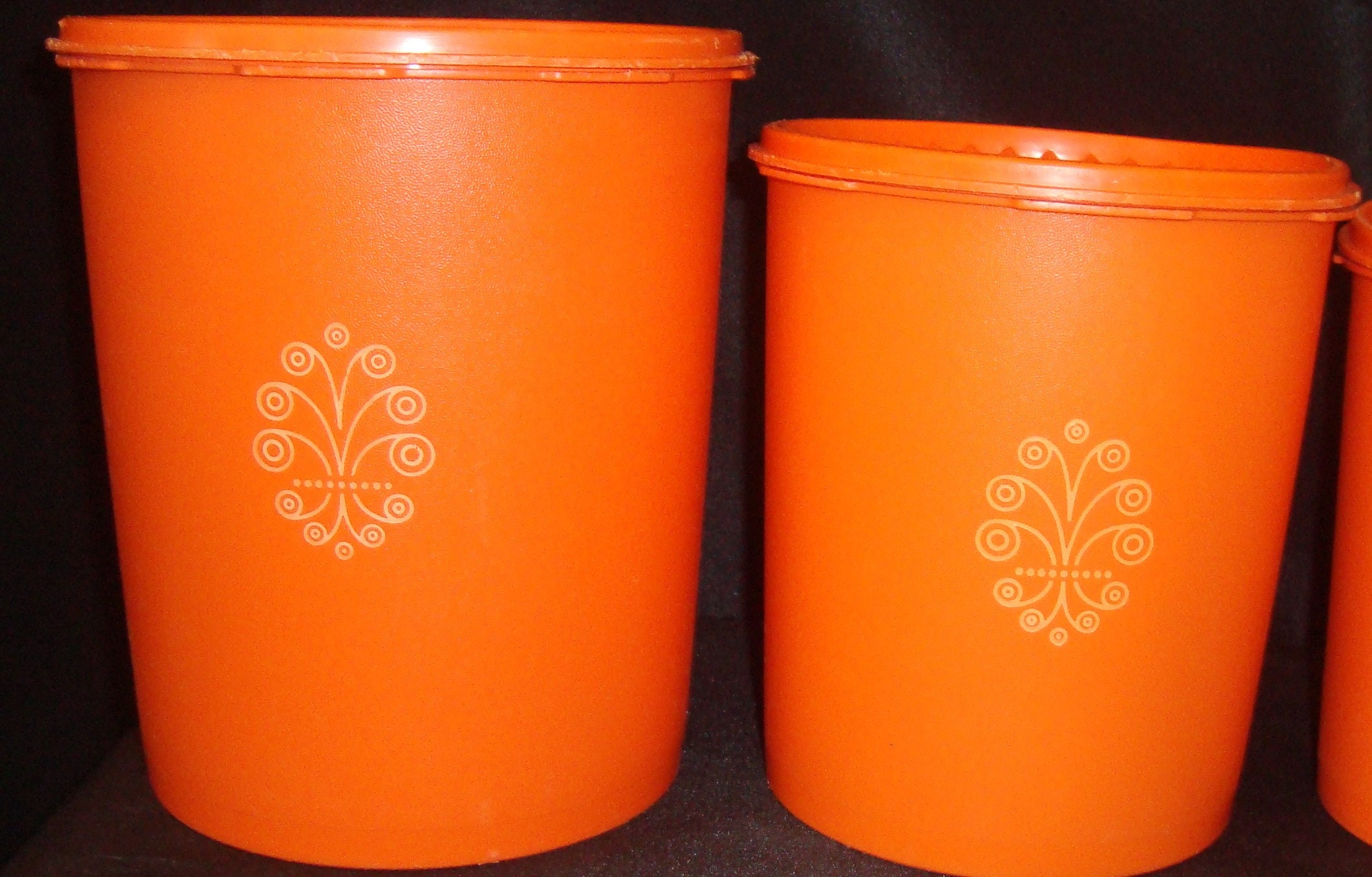 4 Vintage Orange Plastic Nesting Containers (USA) - Etsy