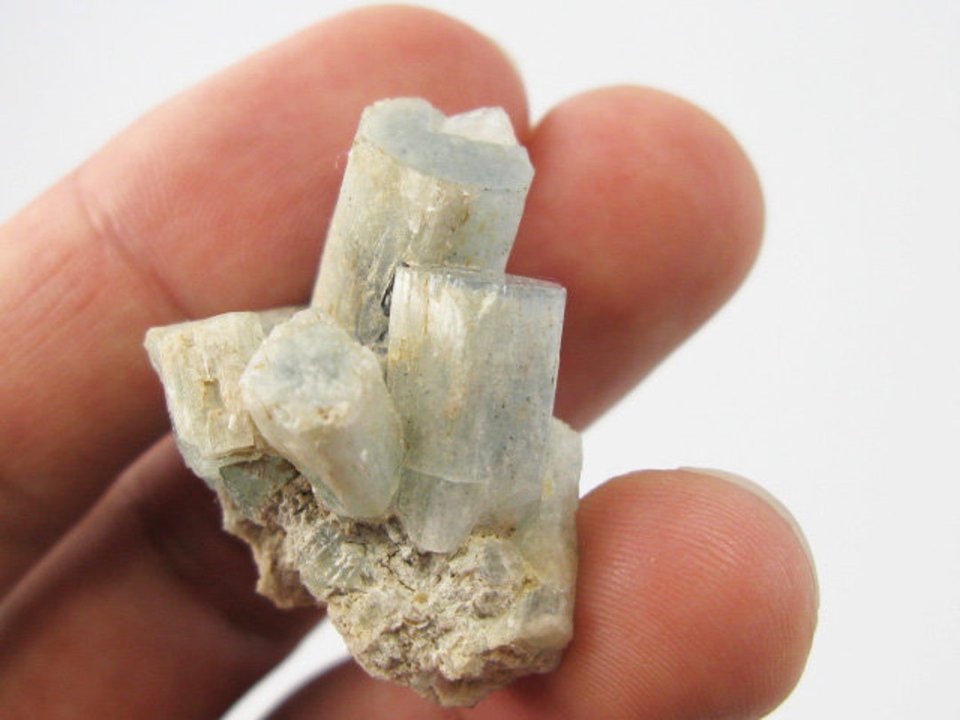 Aquamarine Beryl - Erongo Namibia- 16g Blue Crystal Rock Specimen Beryl ...
